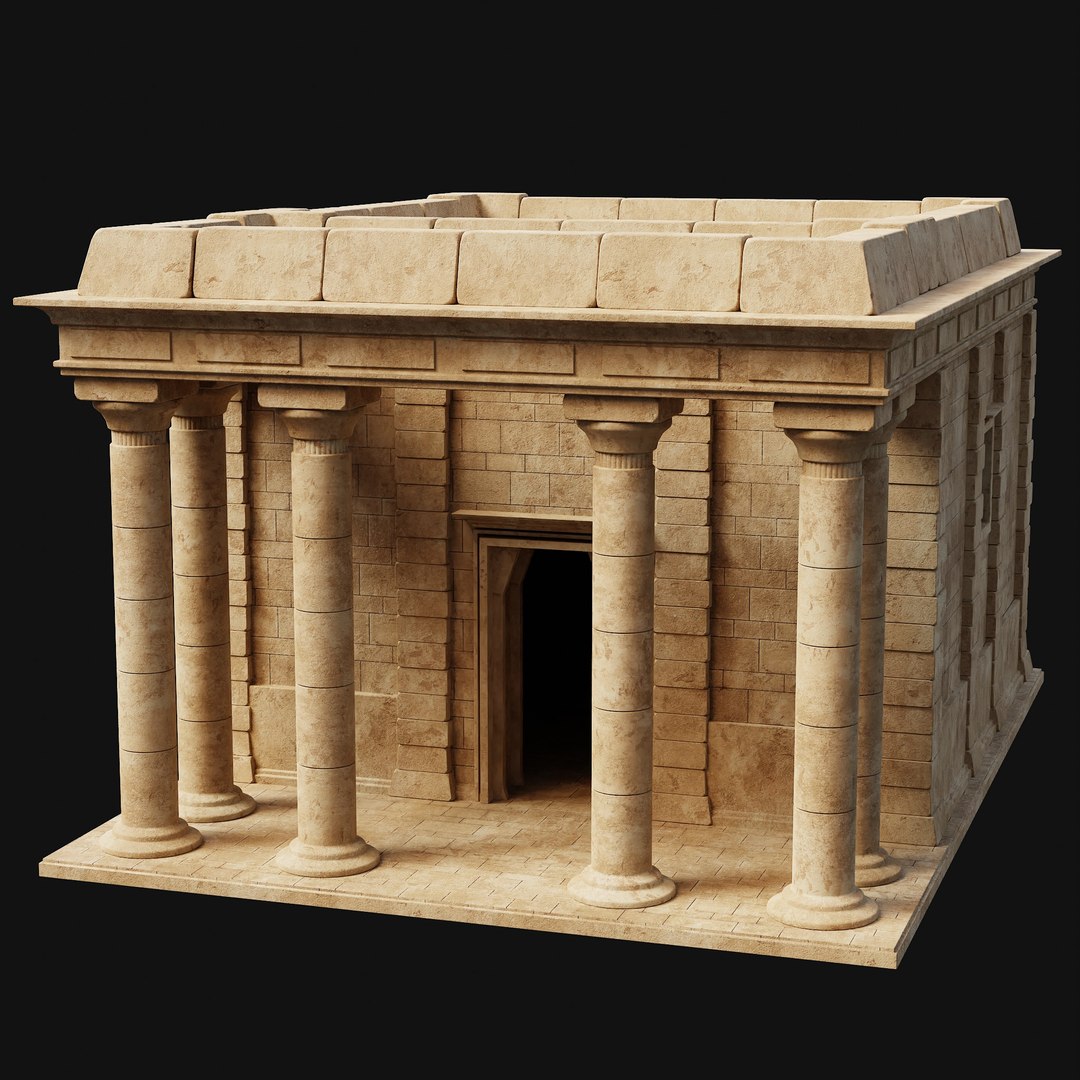 3D Model ANCIENT TEMPLE CHURCH BUILDING DESERT EGYPT AAA COLLECTION ...