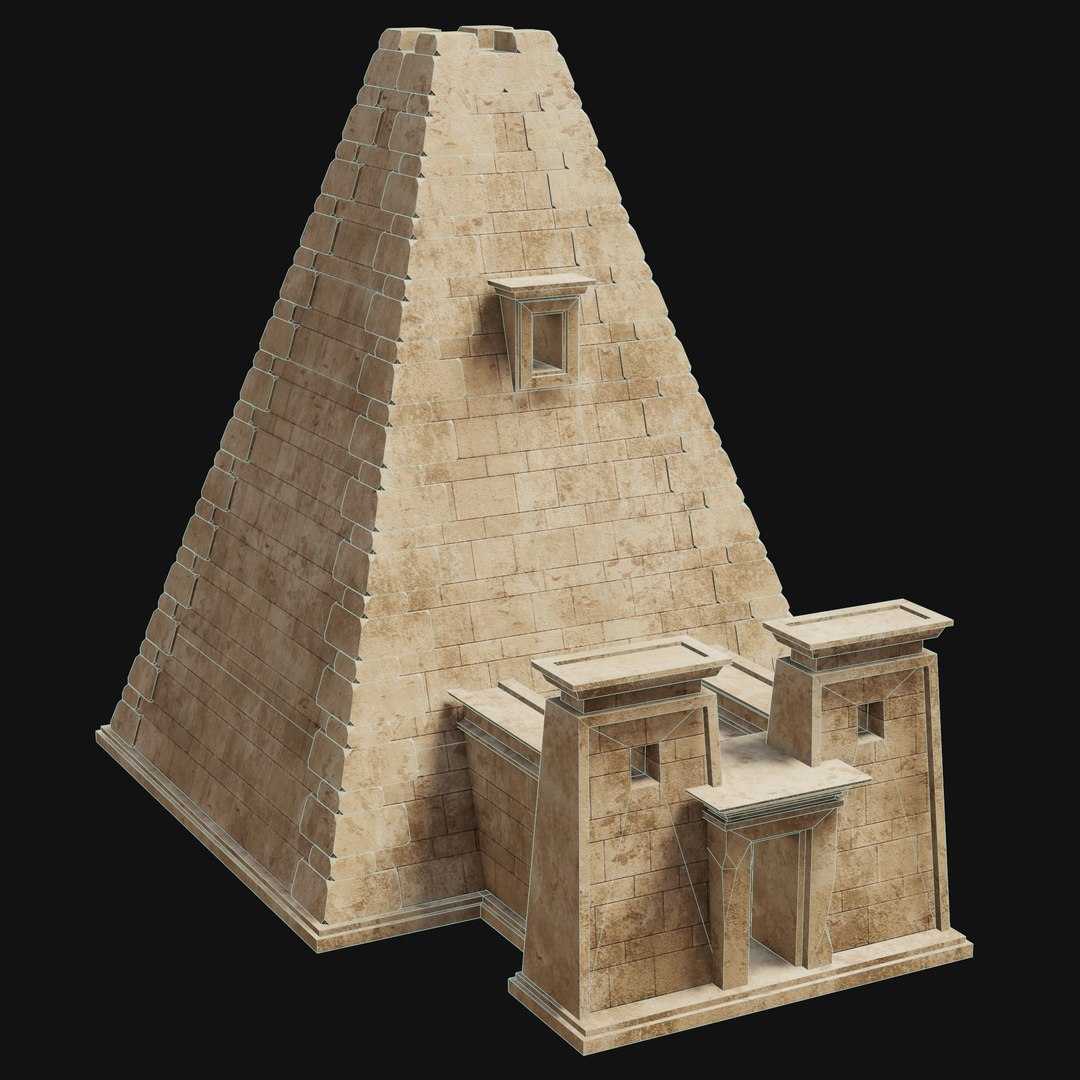 3D Model ANCIENT TEMPLE CHURCH BUILDING DESERT EGYPT AAA COLLECTION ...