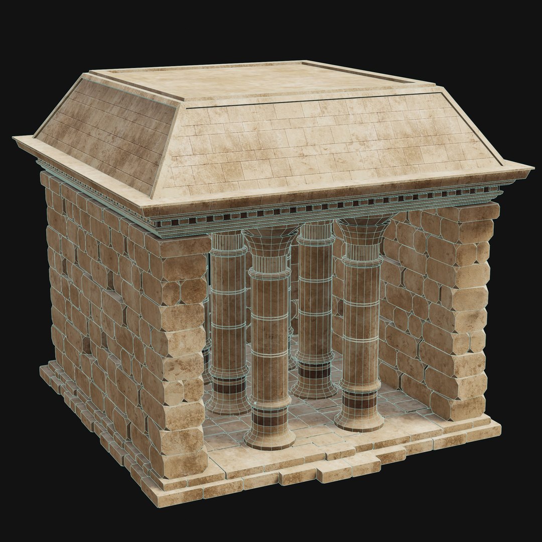 3D Model ANCIENT TEMPLE CHURCH BUILDING DESERT EGYPT AAA COLLECTION ...