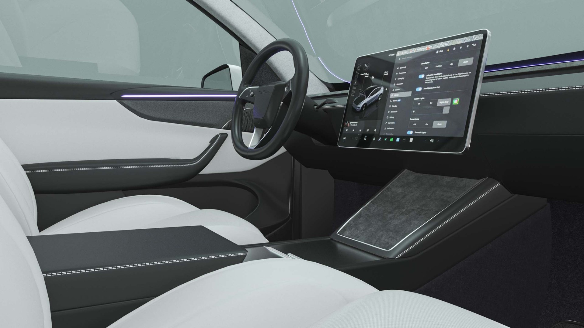 2025 Tesla New Model Y With Interior Include Two Style Rims 3D Model ...