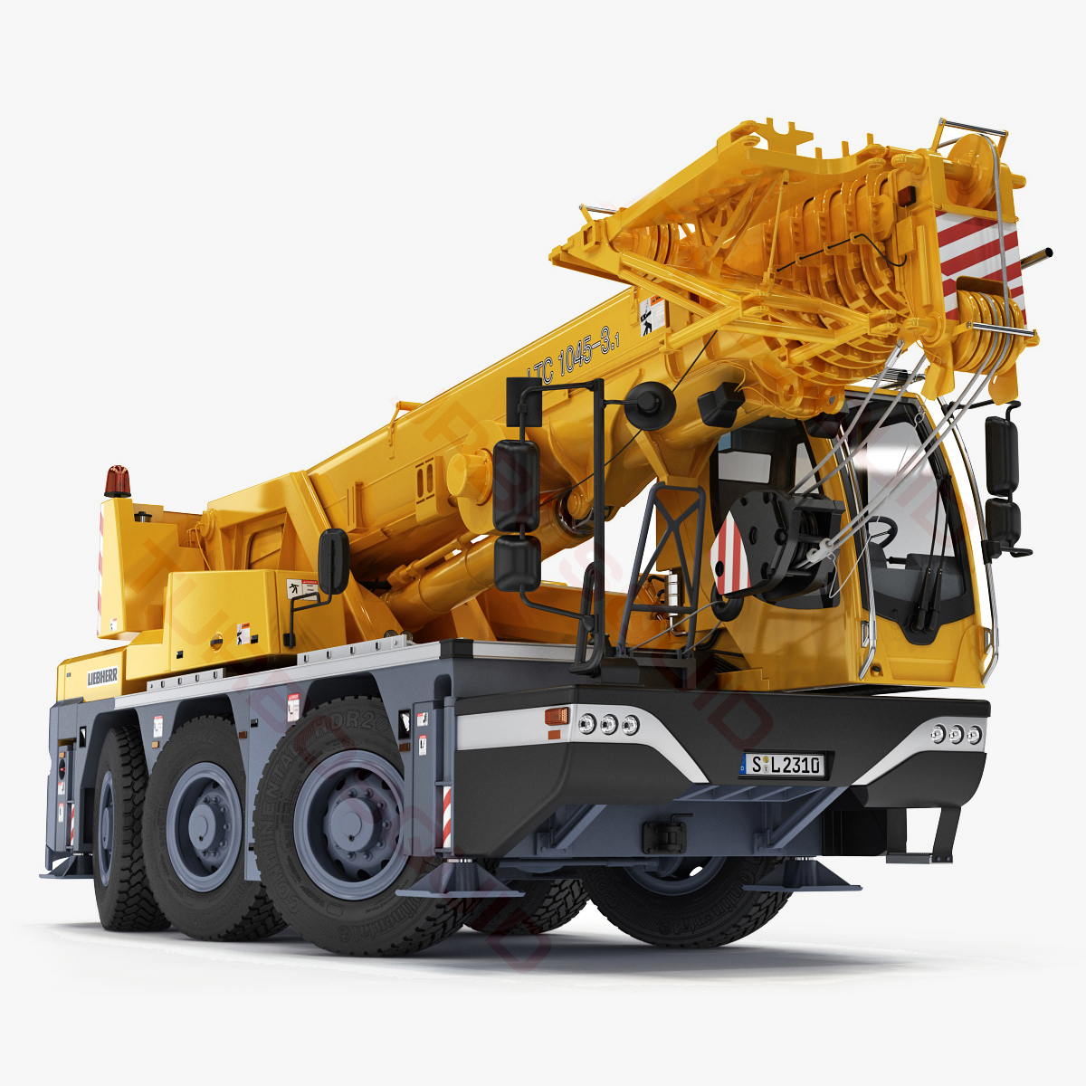 liebherr compact crane ltc 3d model