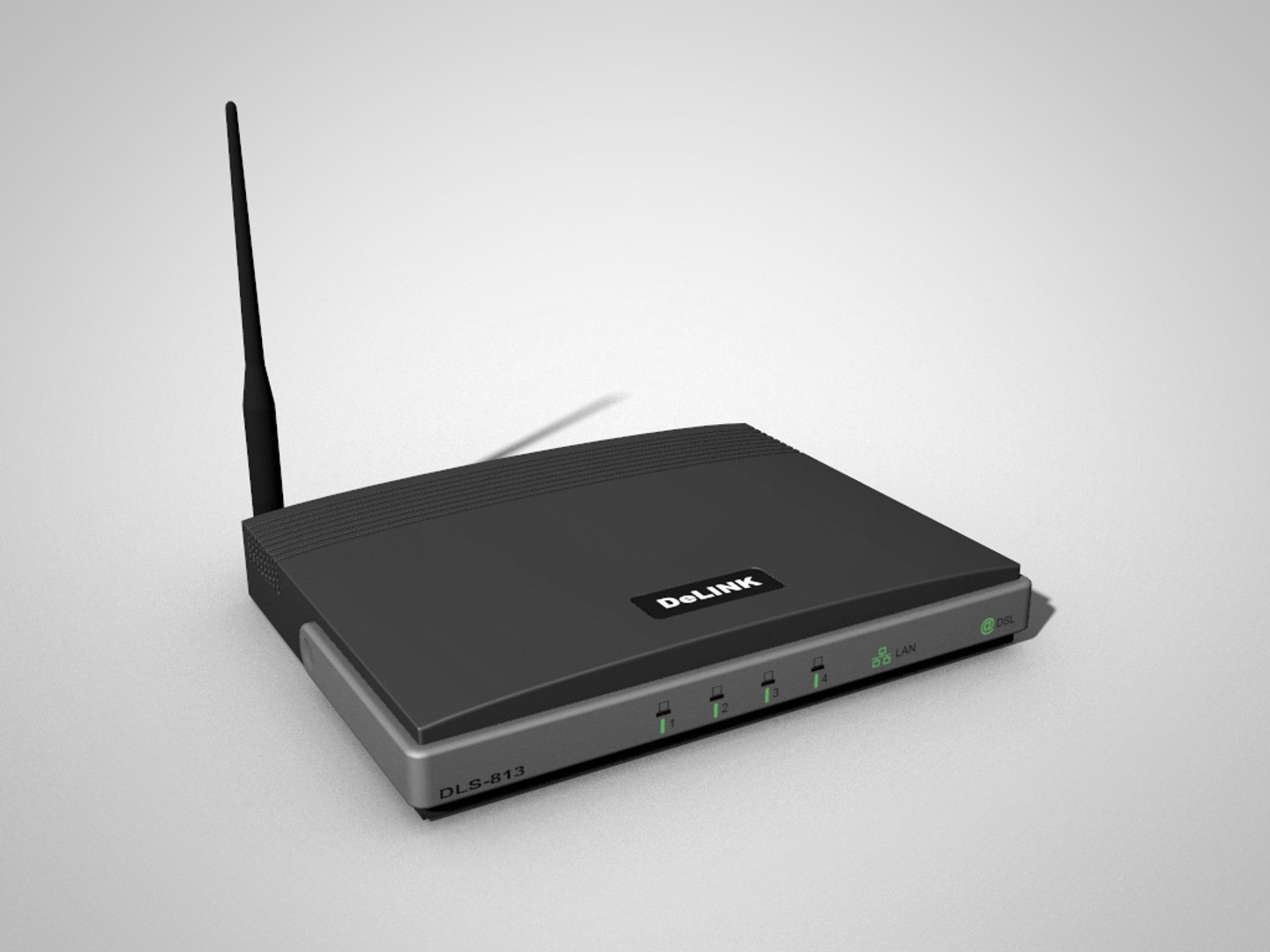 3d Wireless Router Modem Model