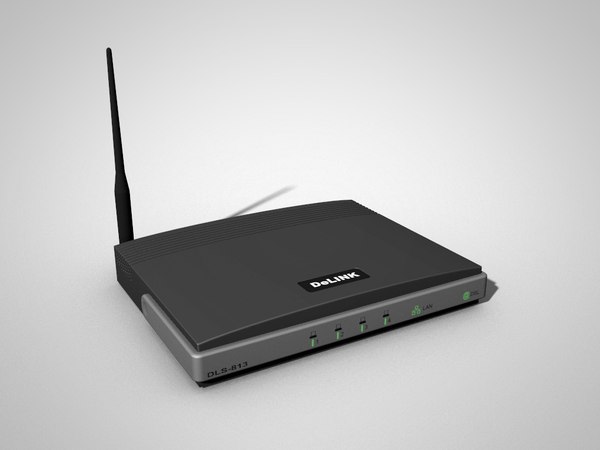 3d wireless router modem model