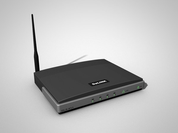 3d wireless router modem model