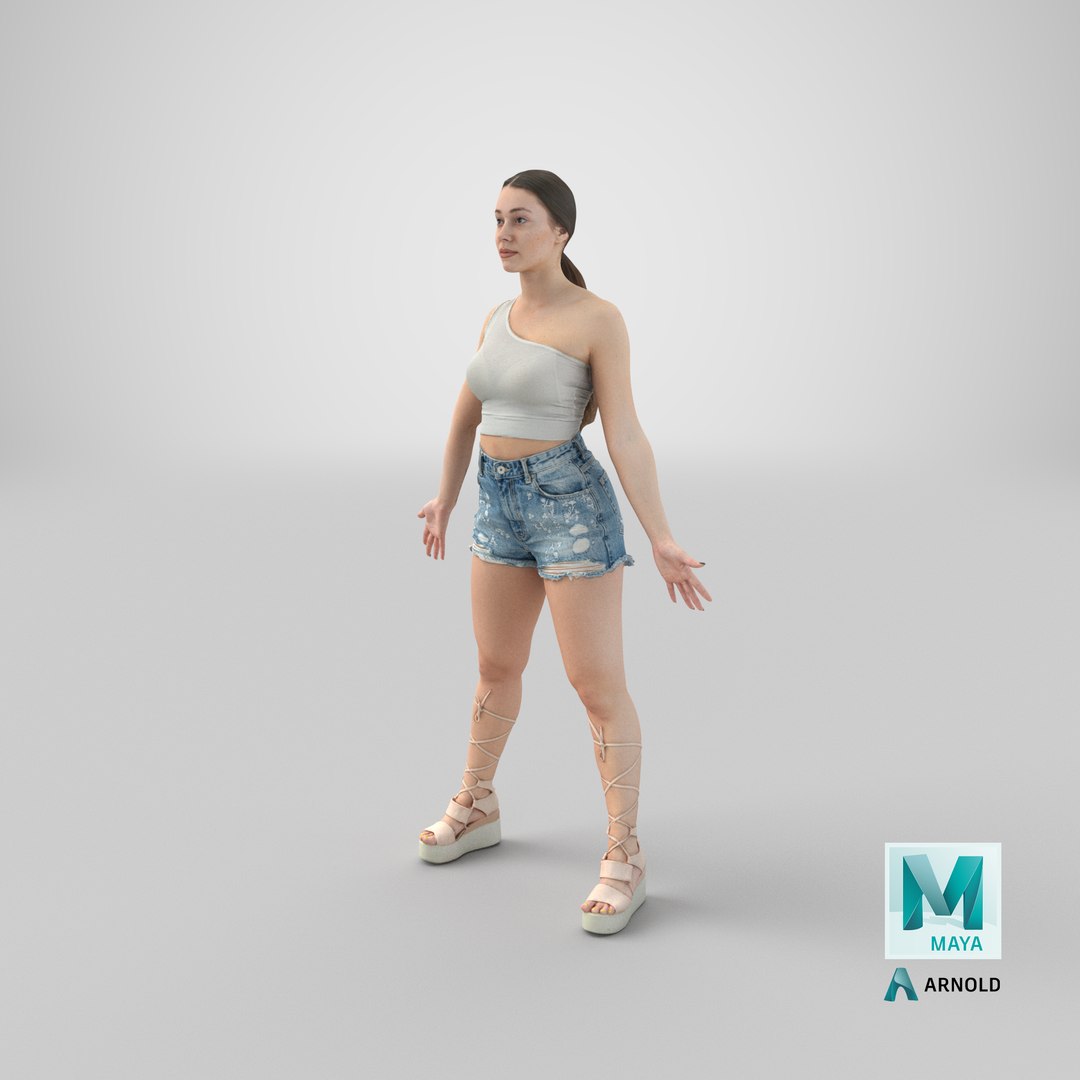 3D model Freya Casual Summer A Pose - TurboSquid 1859061