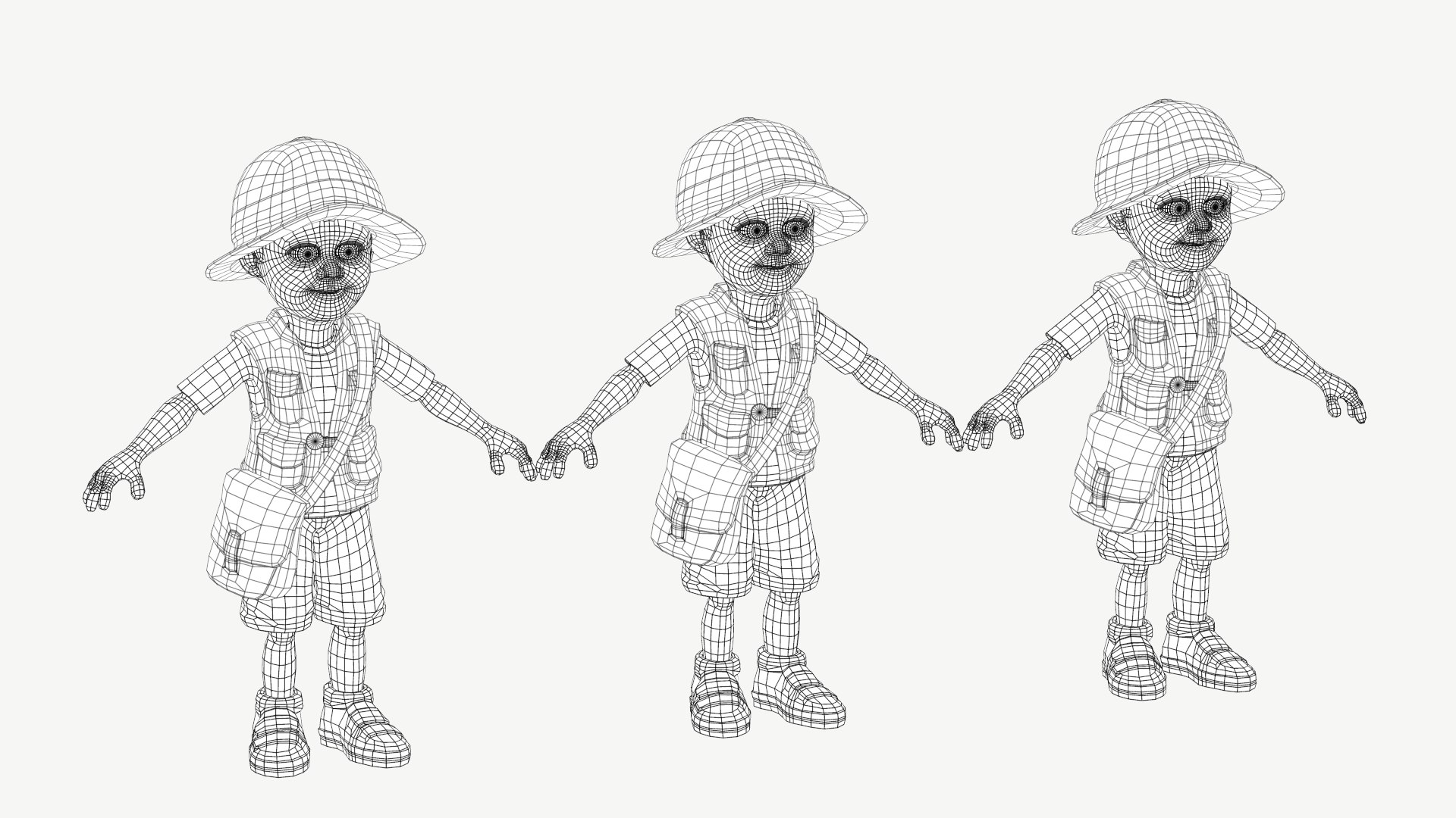 Child Boy Exploring 3D - TurboSquid 1291730