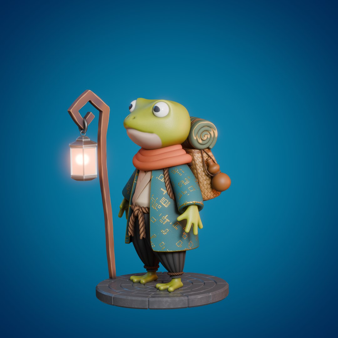 3D Stylized Frog - TurboSquid 2378678