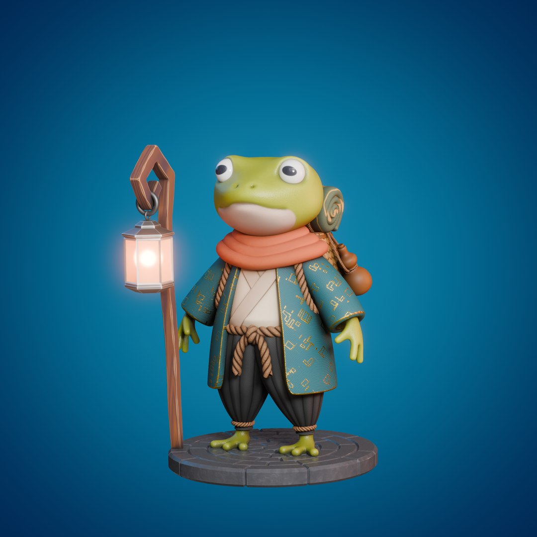 3D Stylized Frog - TurboSquid 2378678