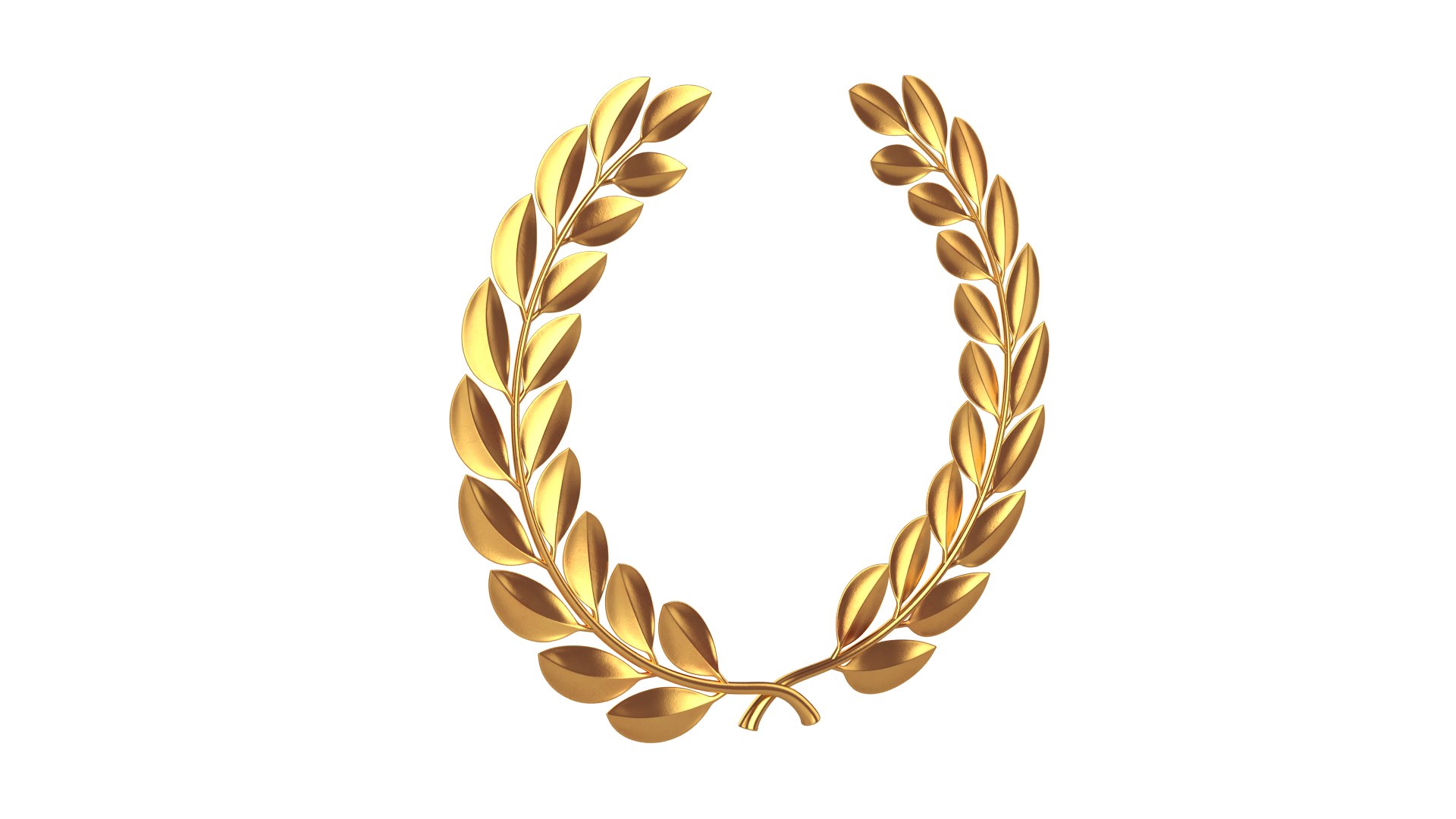 Laurel Wreath Gold Model - TurboSquid 1657509