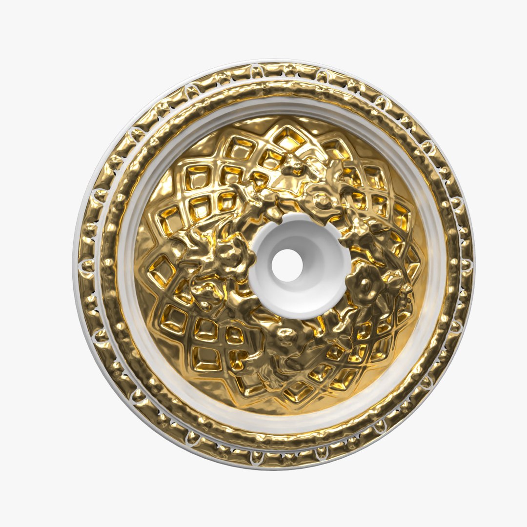 Ceiling Sockets Gypsum Plaster DR13 3D - TurboSquid 2013108