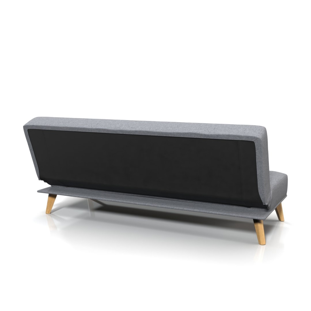 Carson Fabric Convertible Sofa Futon PBR 3D Model - TurboSquid 2239597
