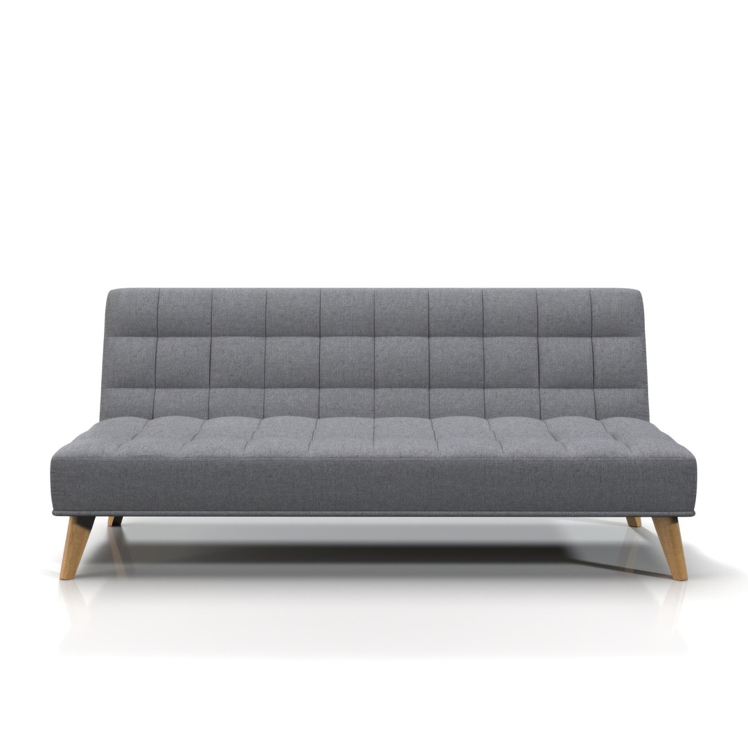 Carson Fabric Convertible Sofa Futon PBR 3D Model - TurboSquid 2239597