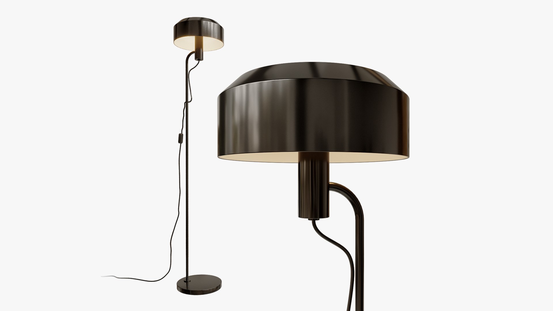 3D Luxury Furnitures Landon Task Floor Lamp - TurboSquid 2193688