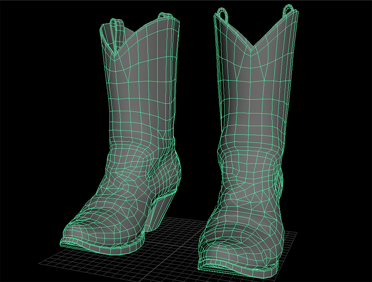 3D Cowboy Boots - TurboSquid 2123390