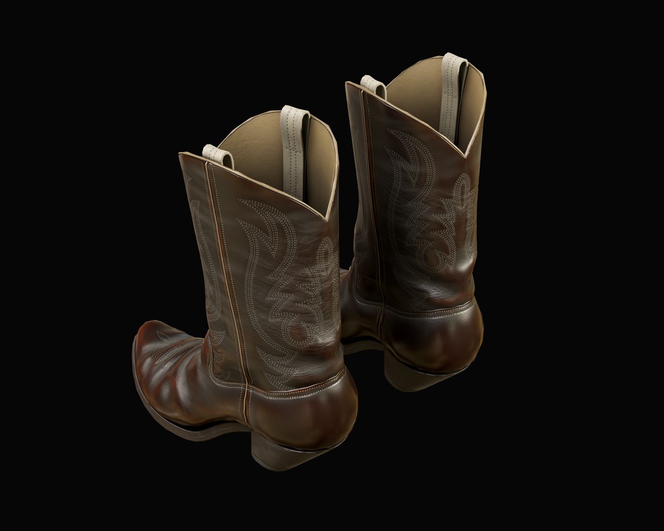 3D Cowboy Boots - TurboSquid 2123390