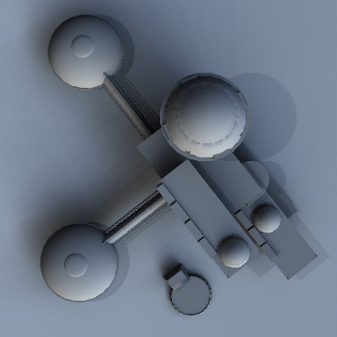 Moon Base Station 3d 3ds