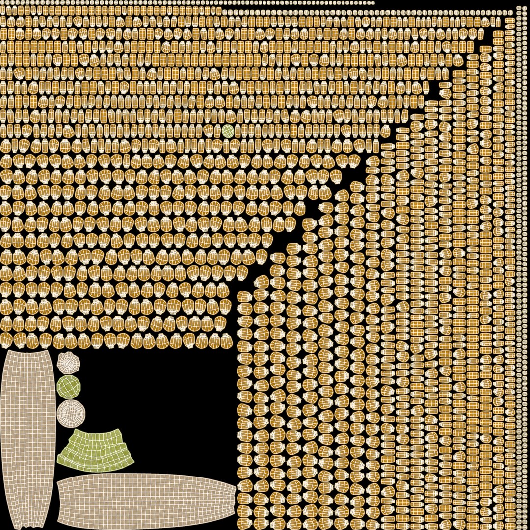 Corn With Inner Kernel Structure 3D - TurboSquid 2244667