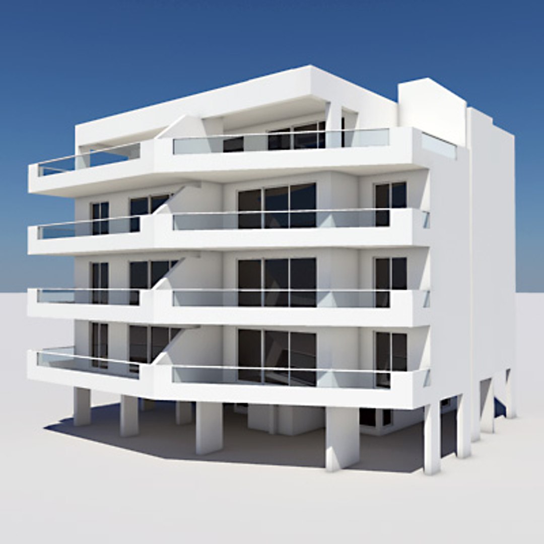3d Apartment Building