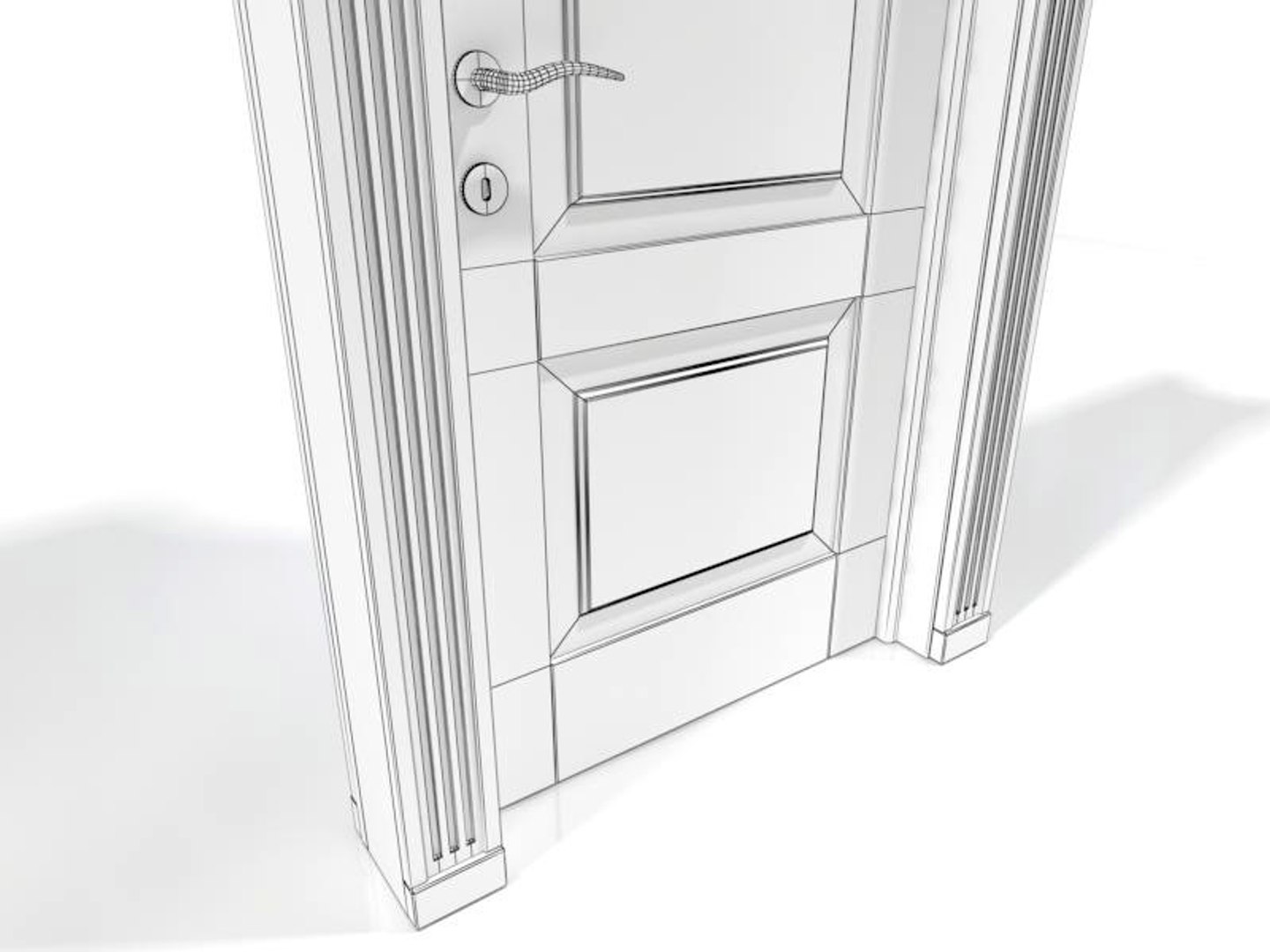 Classic Swing Door 1 3d 3ds