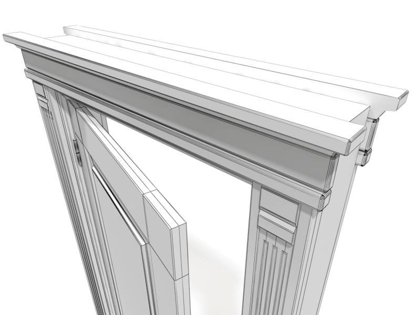 Classic Swing Door 1 3d 3ds