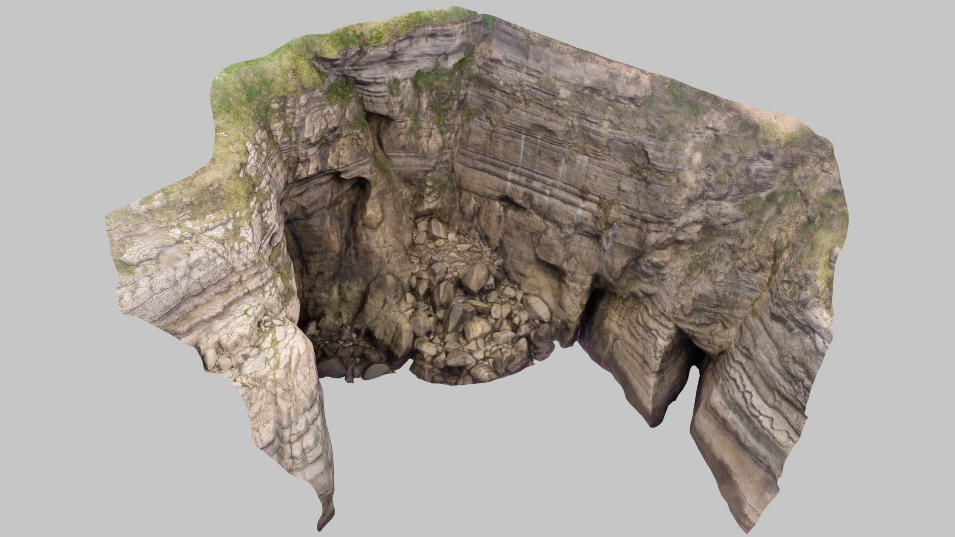 Coastline Cliff Scan 01 Model - TurboSquid 1721417