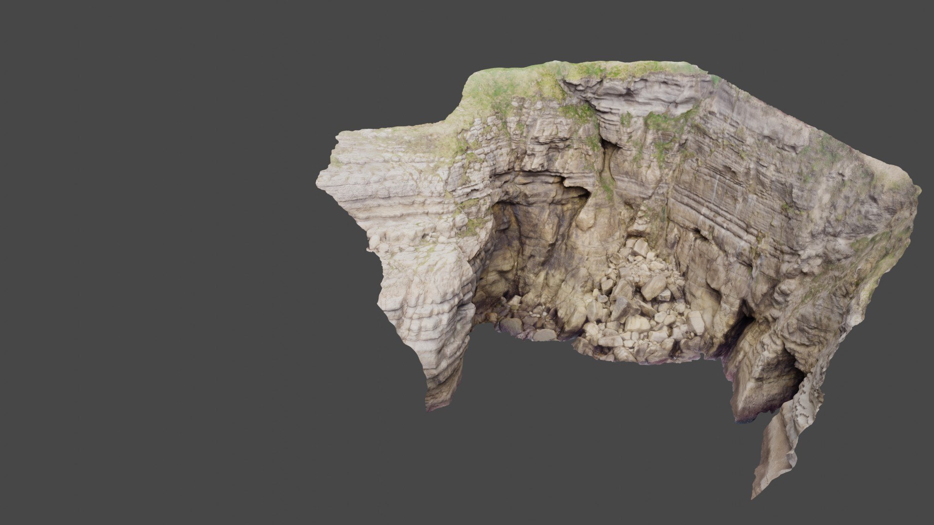 Coastline Cliff Scan 01 Model - TurboSquid 1721417