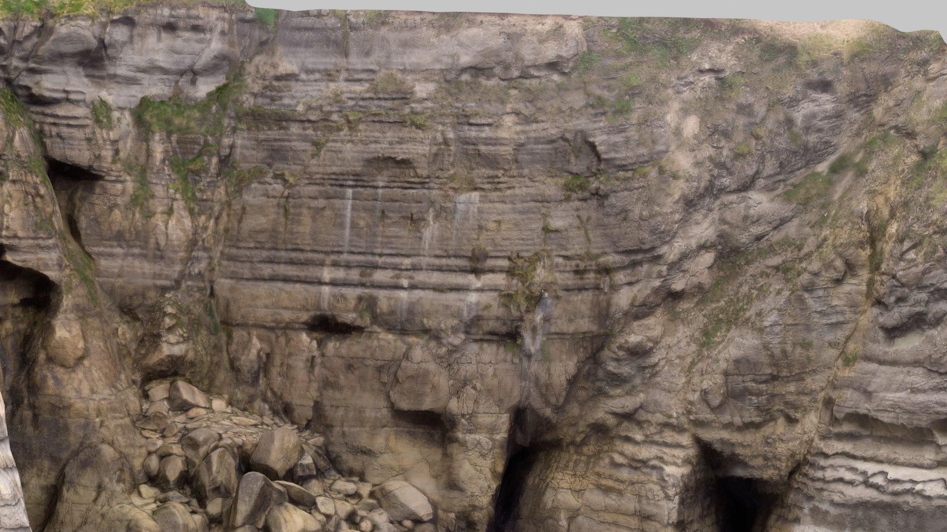 Coastline Cliff Scan 01 Model - TurboSquid 1721417