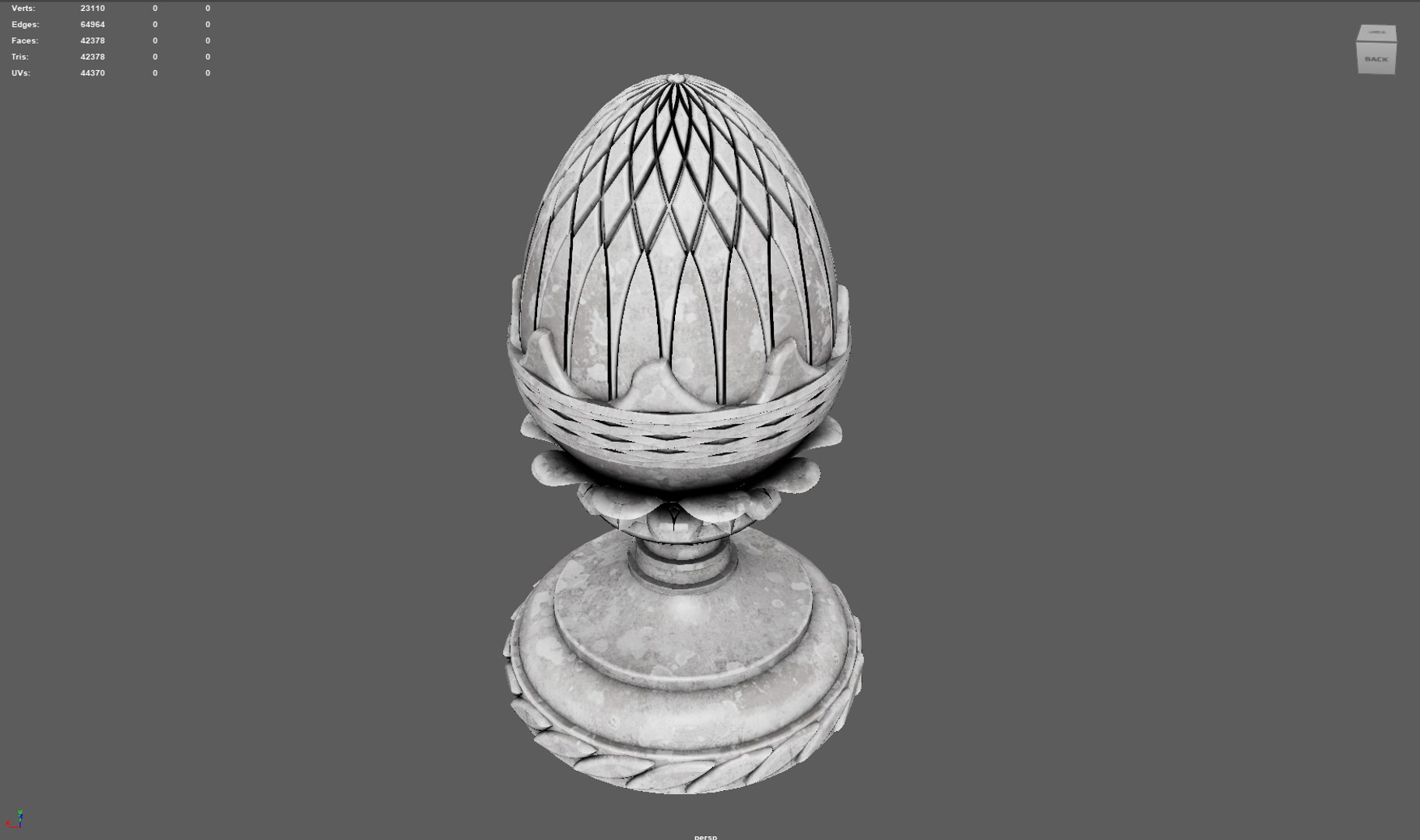 Pineapple Finial 3D Model - TurboSquid 2390726