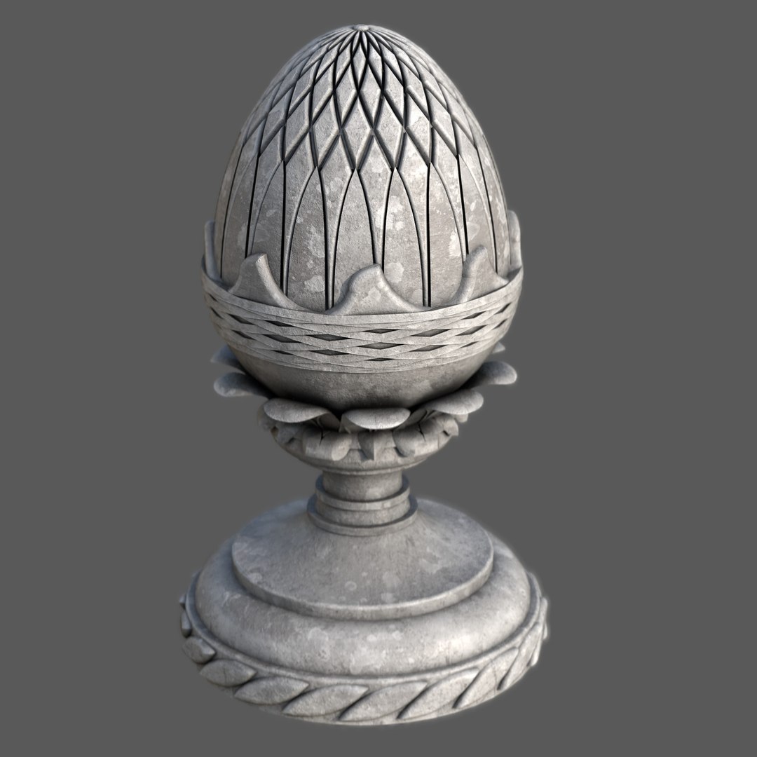 Pineapple Finial 3D Model - TurboSquid 2390726