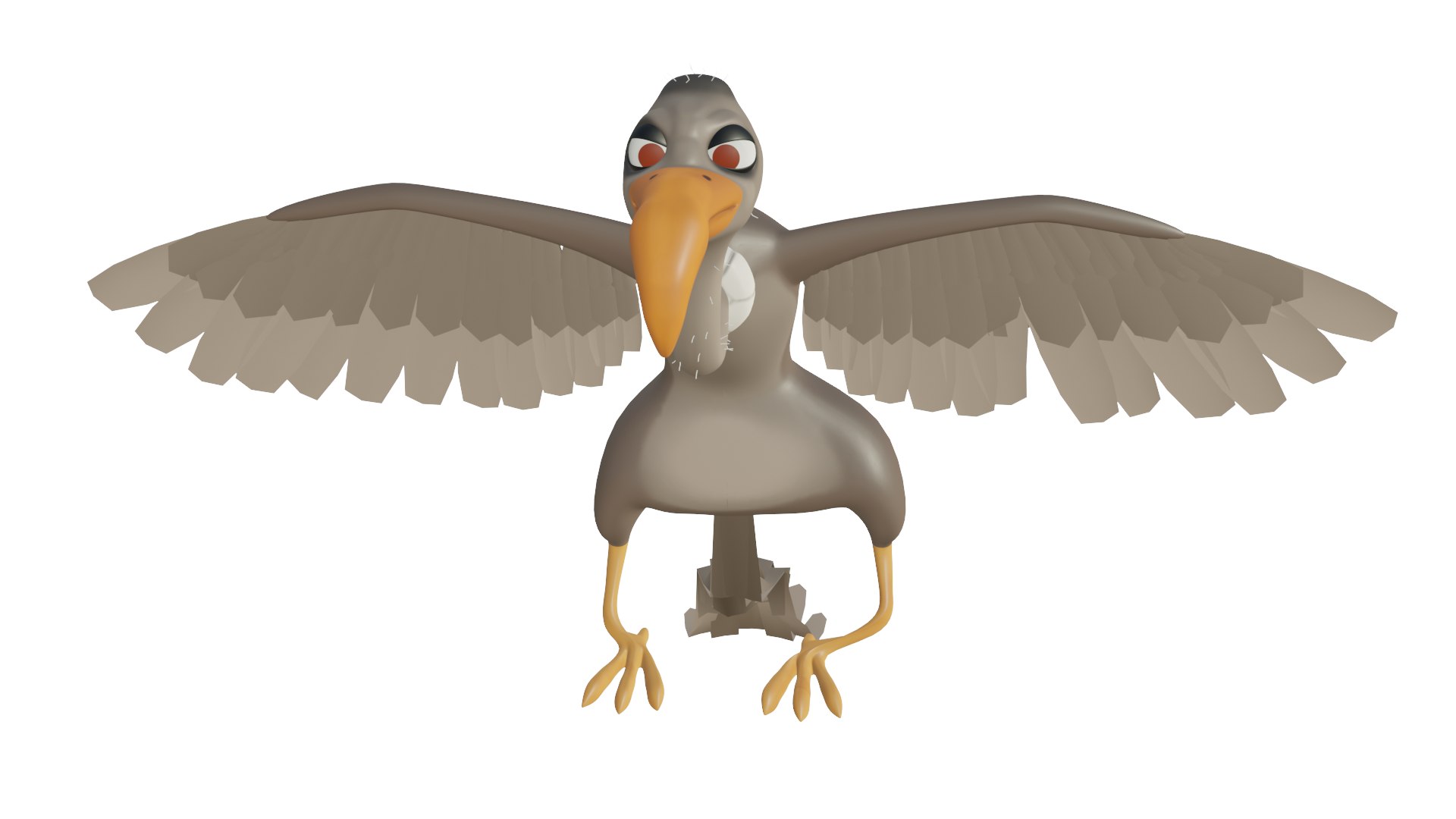 CROW CARTOON 3D Model - TurboSquid 1864263