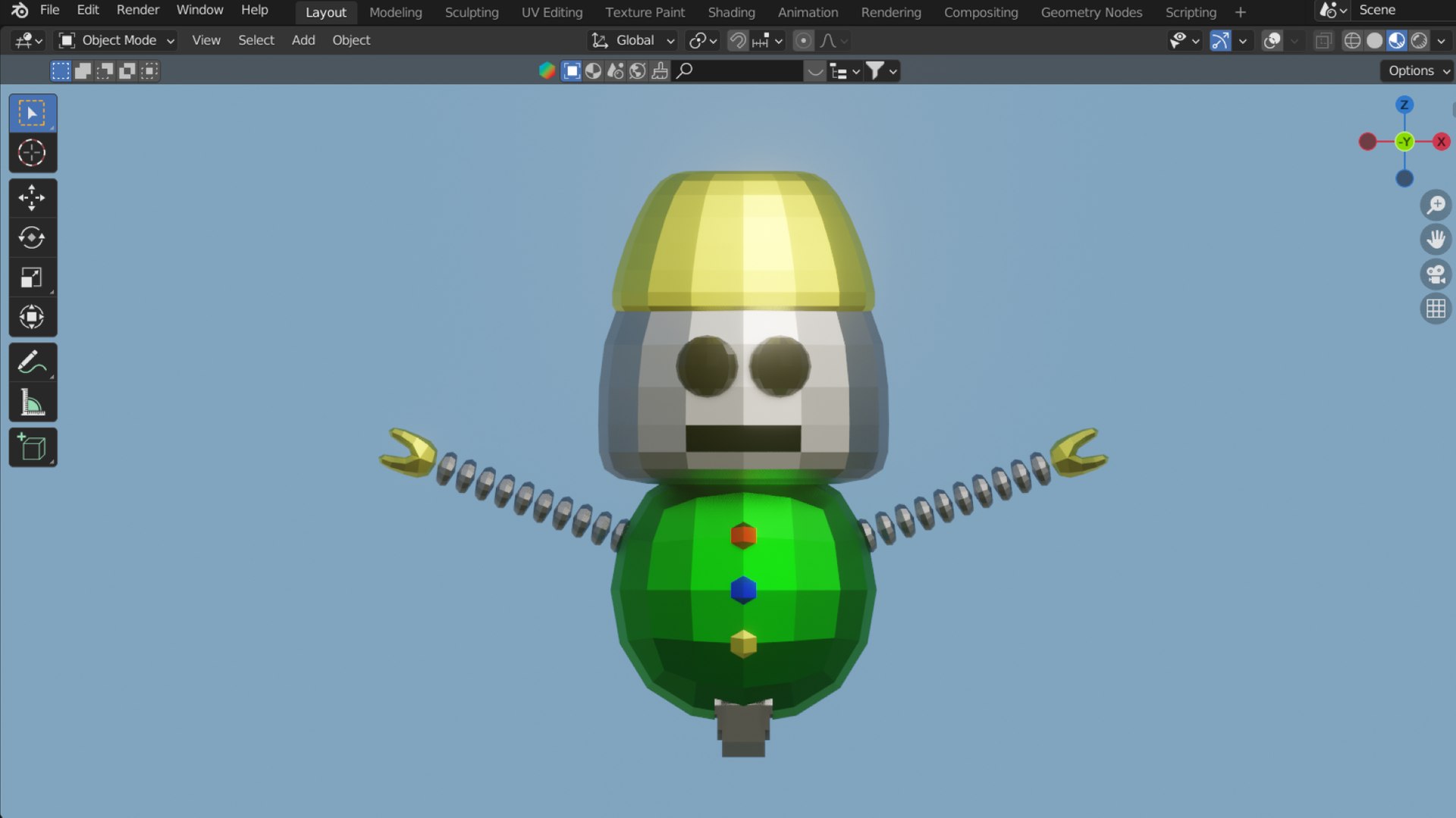 Cartoon Robot Character 3D Model - TurboSquid 1950805