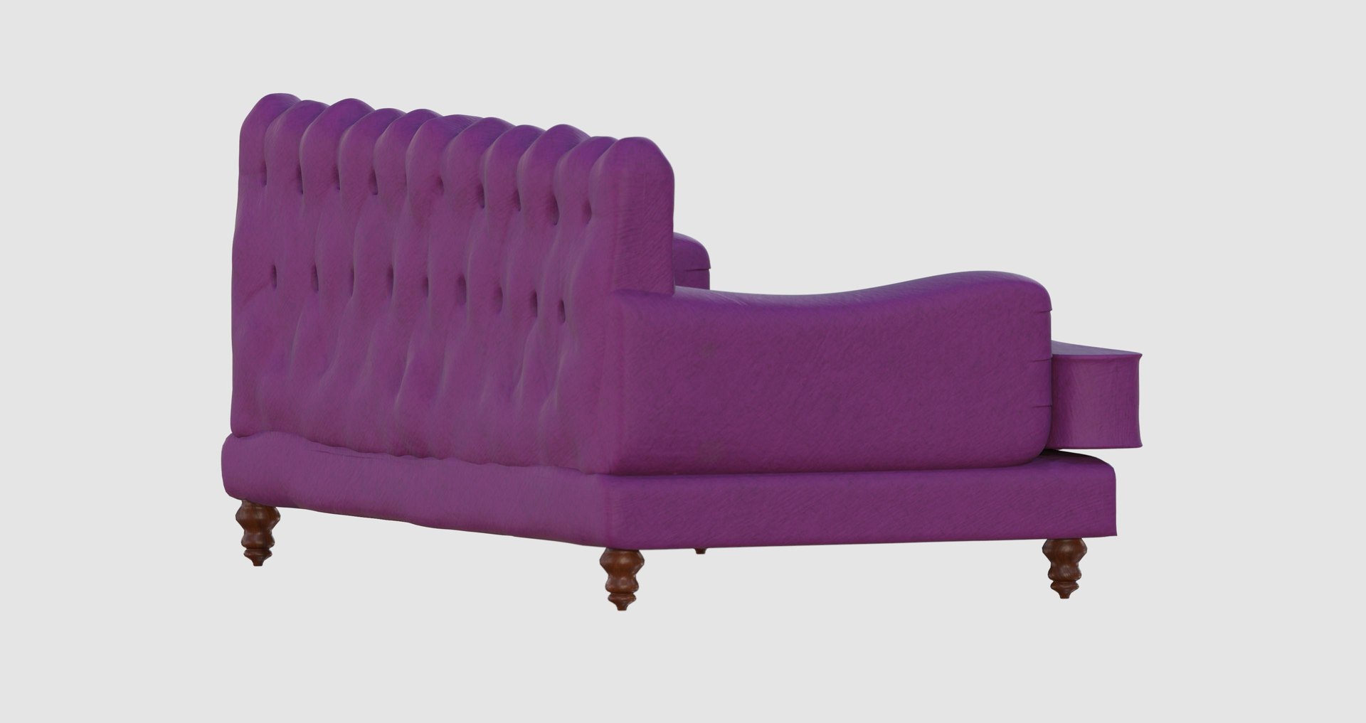 Purple basic capitone sofa 3D model - TurboSquid 1985260