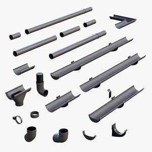 3D Gutters Models | TurboSquid
