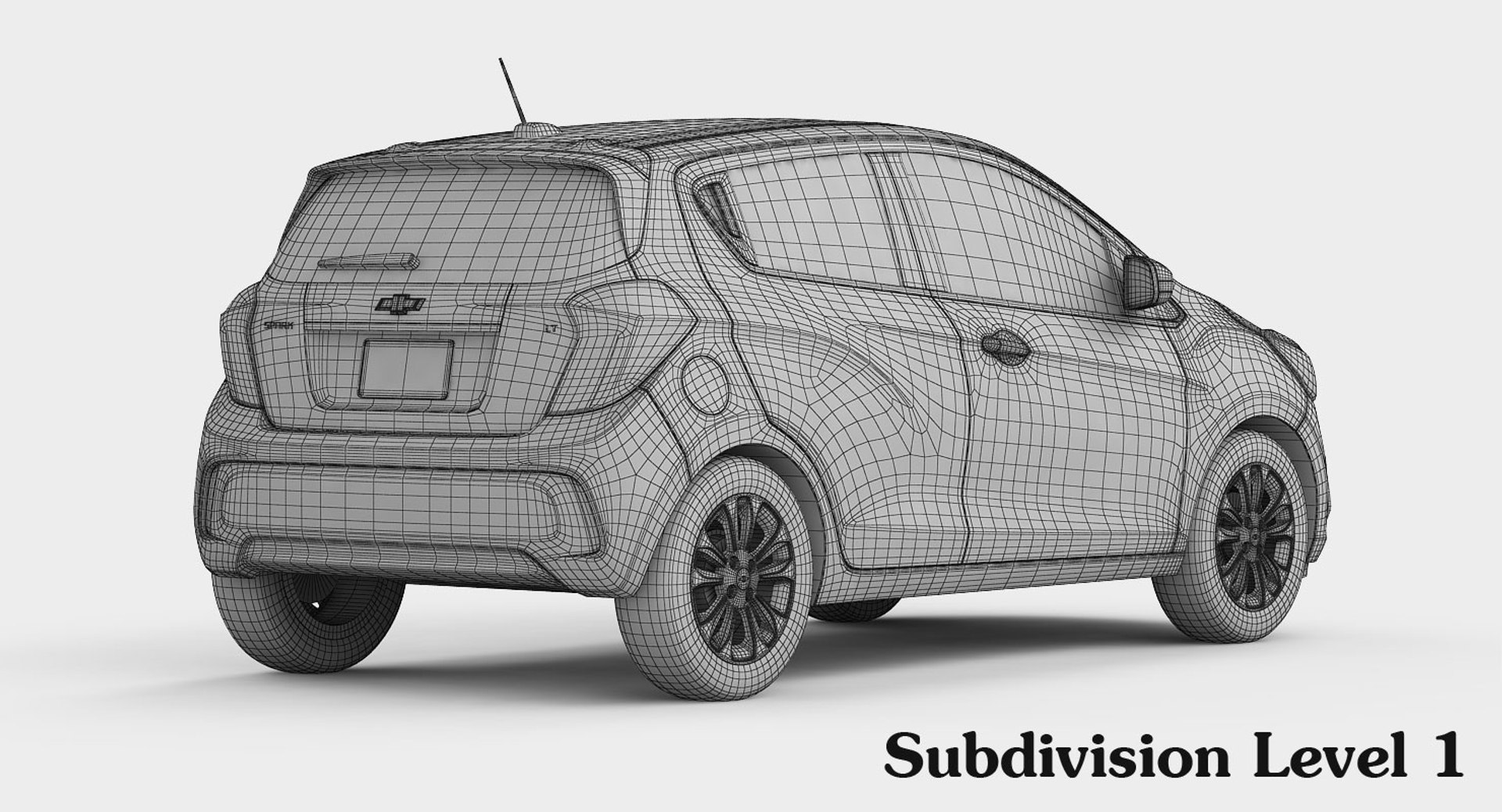 3d Model Chevrolet Spark