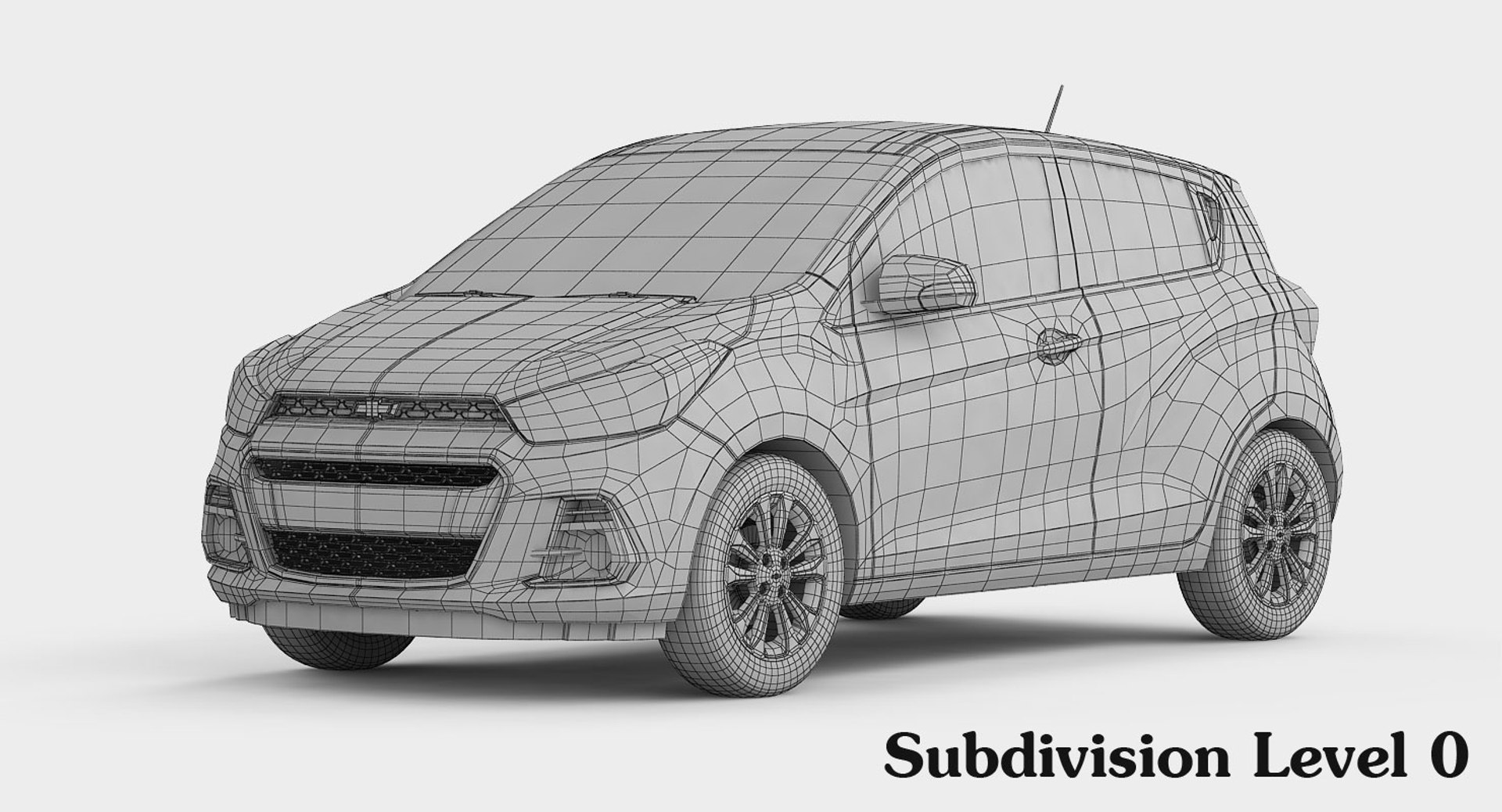 3d Model Chevrolet Spark
