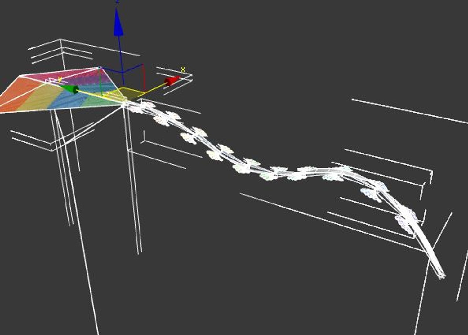 Kite Rigged 3d Model