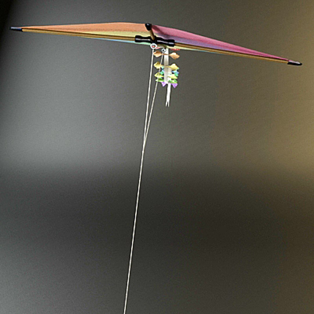 Kite Rigged 3d Model
