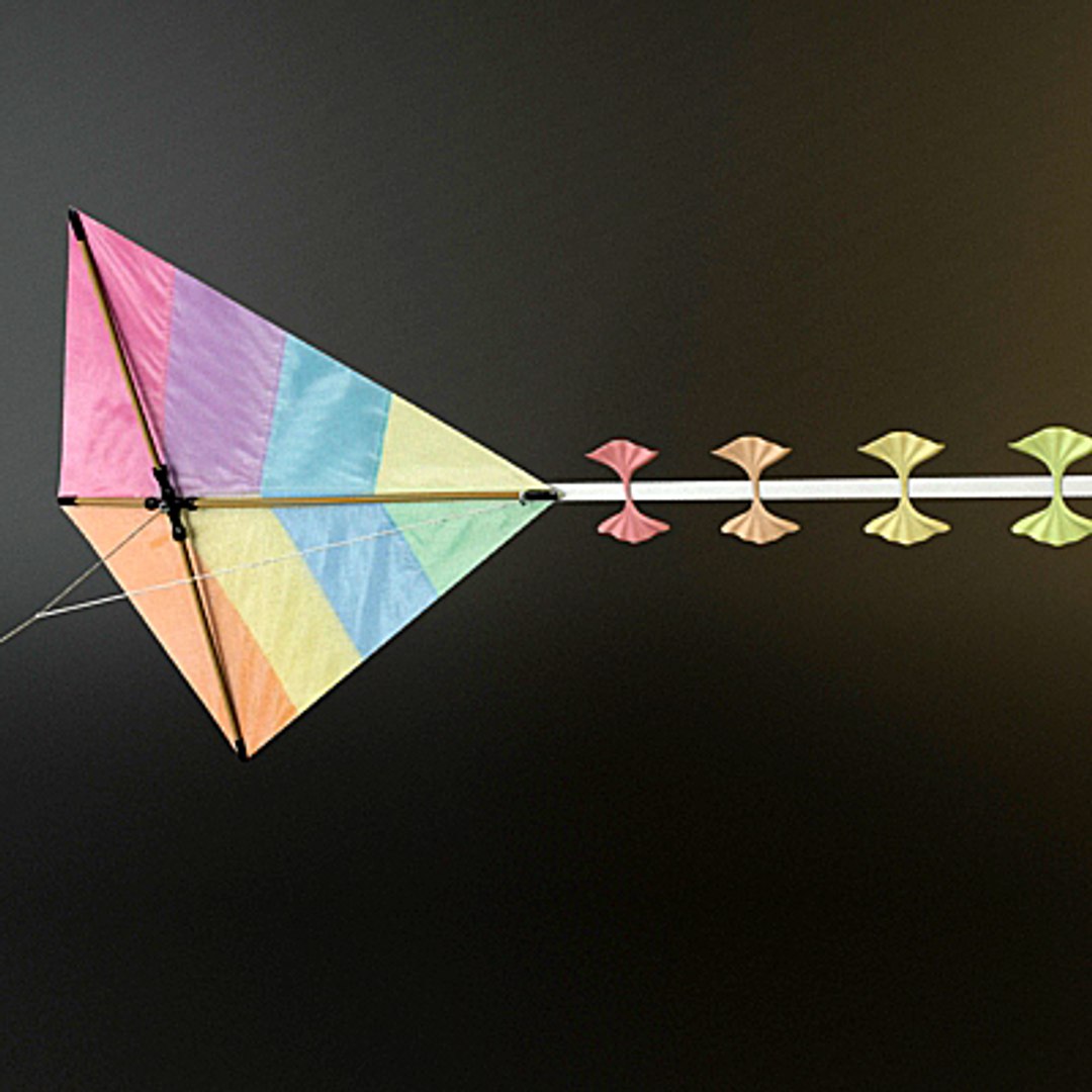 Kite Rigged 3d Model