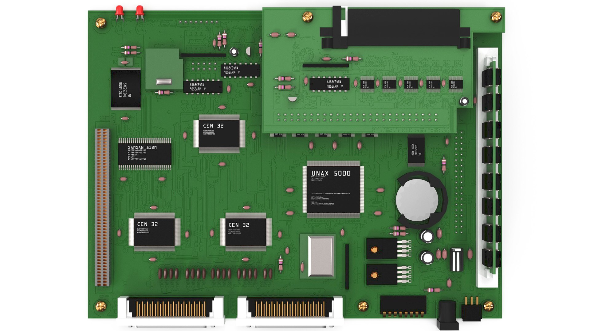 3d 3ds Electronic Circuit Board