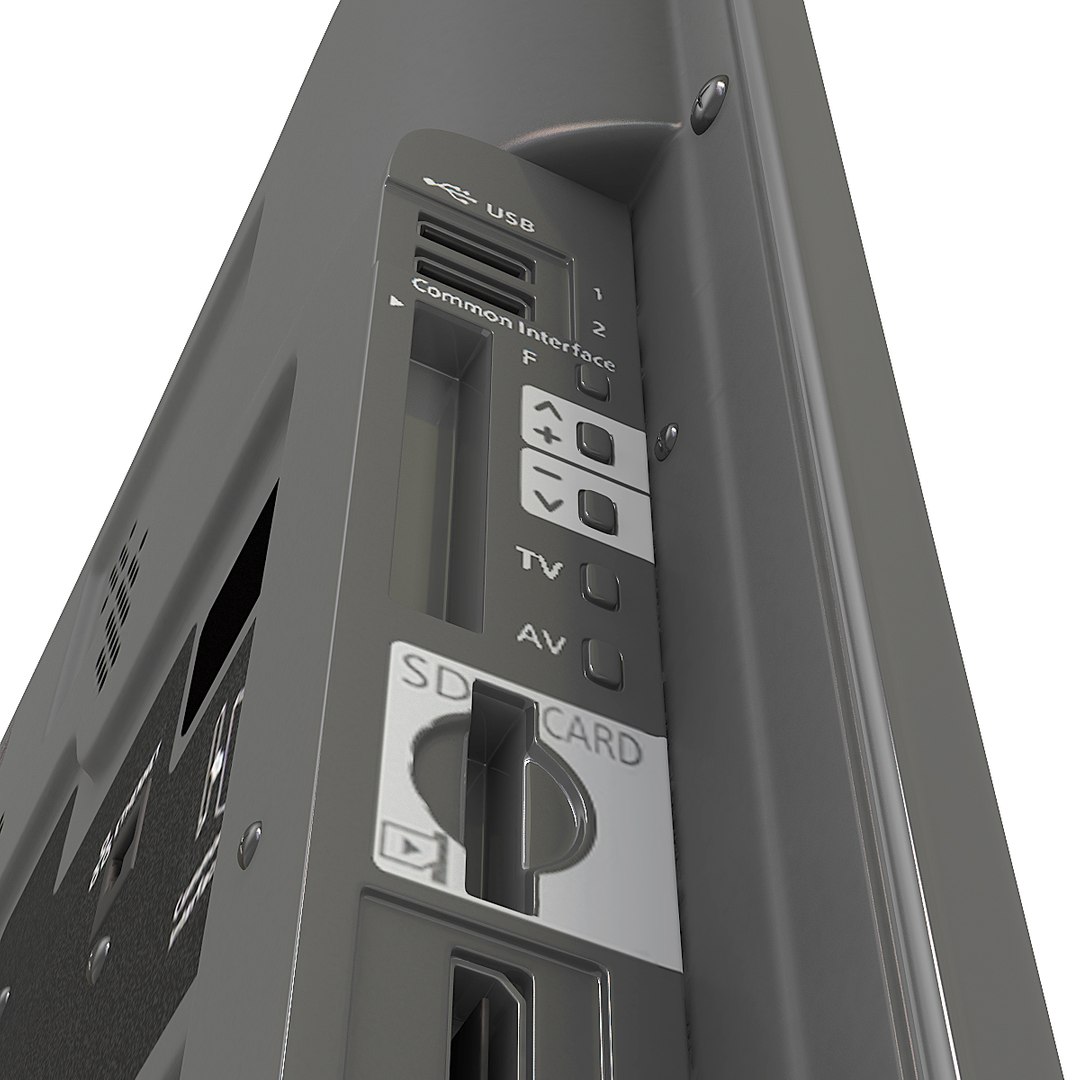 3d Model Tv Panasonic Viera Tx-pr42g20