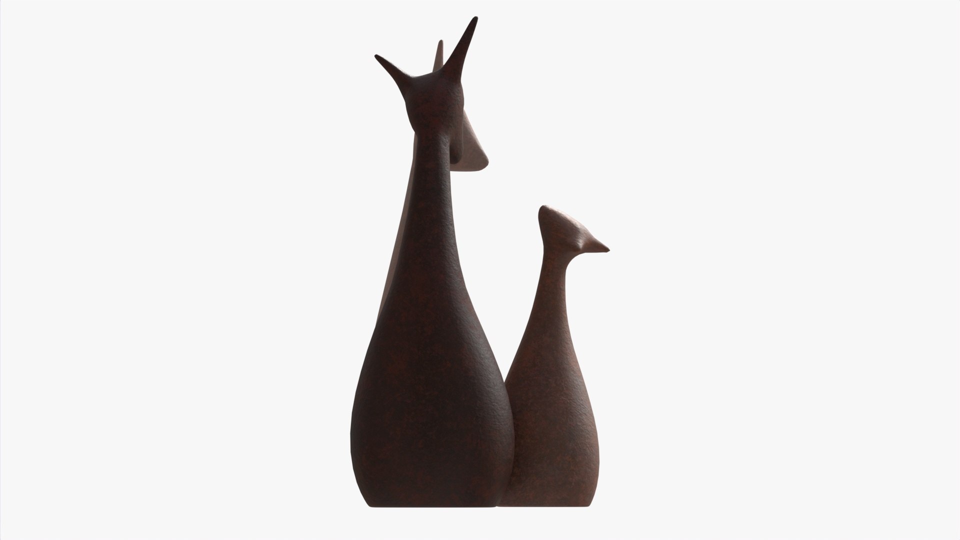 Abstract Animal Ceramic Figurine Set 03 3D - TurboSquid 2022504