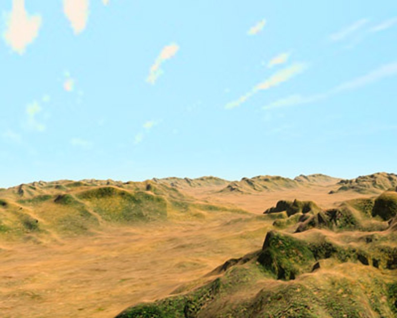 Scene Desert Terrain Landscapes 3d Model