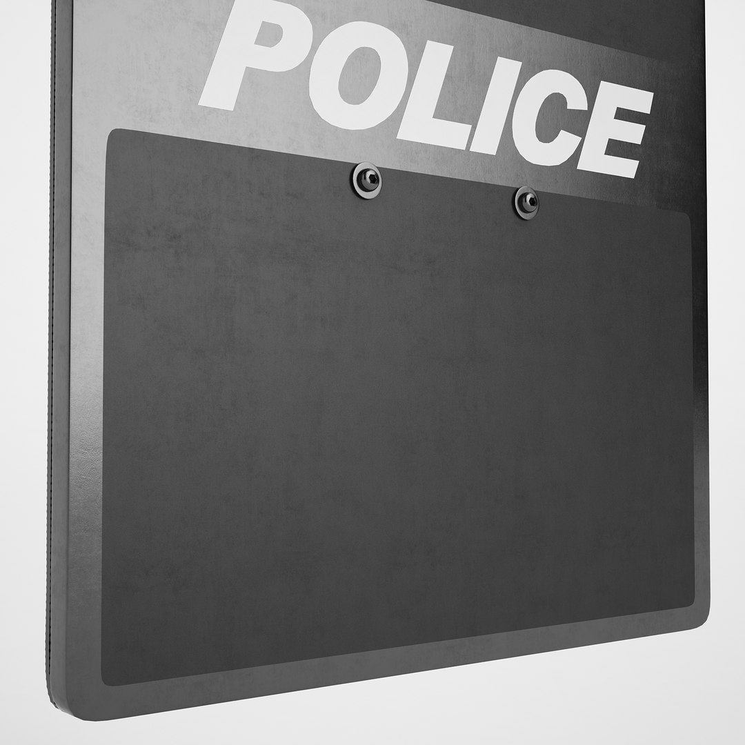 3d Police Shield