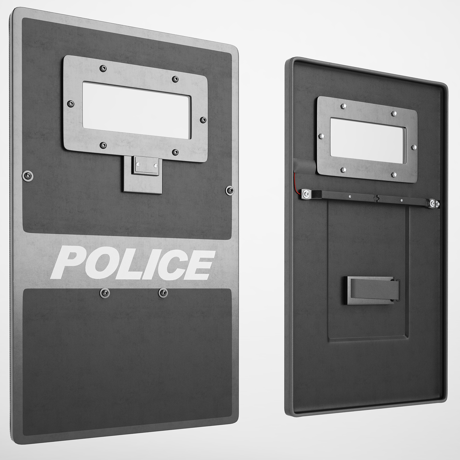 3d police shield