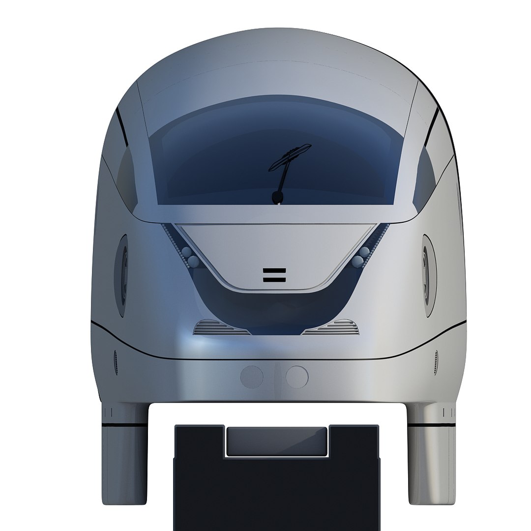 Futuristic Train 3d Model