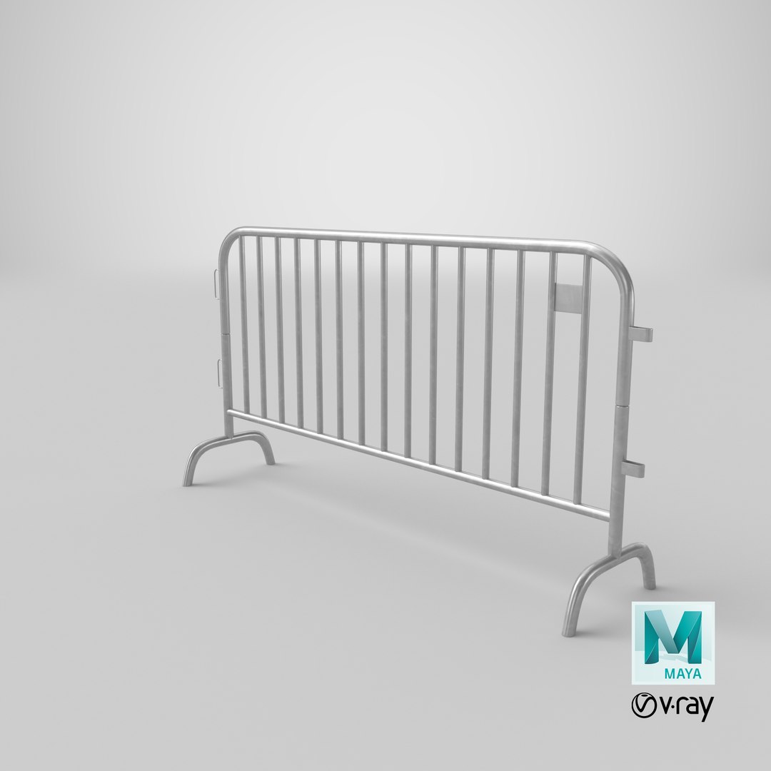 Crowd Barrier 3D Model - TurboSquid 2070043