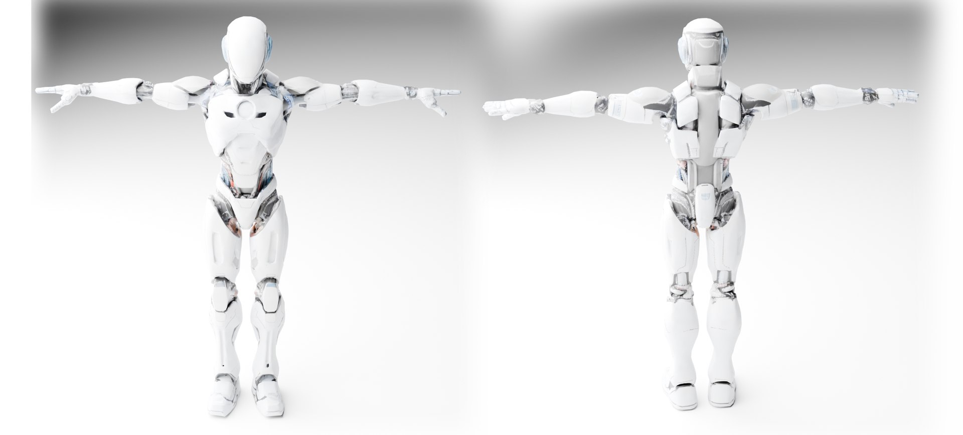 Cyber-Mensch-Charakter, animiert, Low-Poly 3D-Modell - TurboSquid 2444890