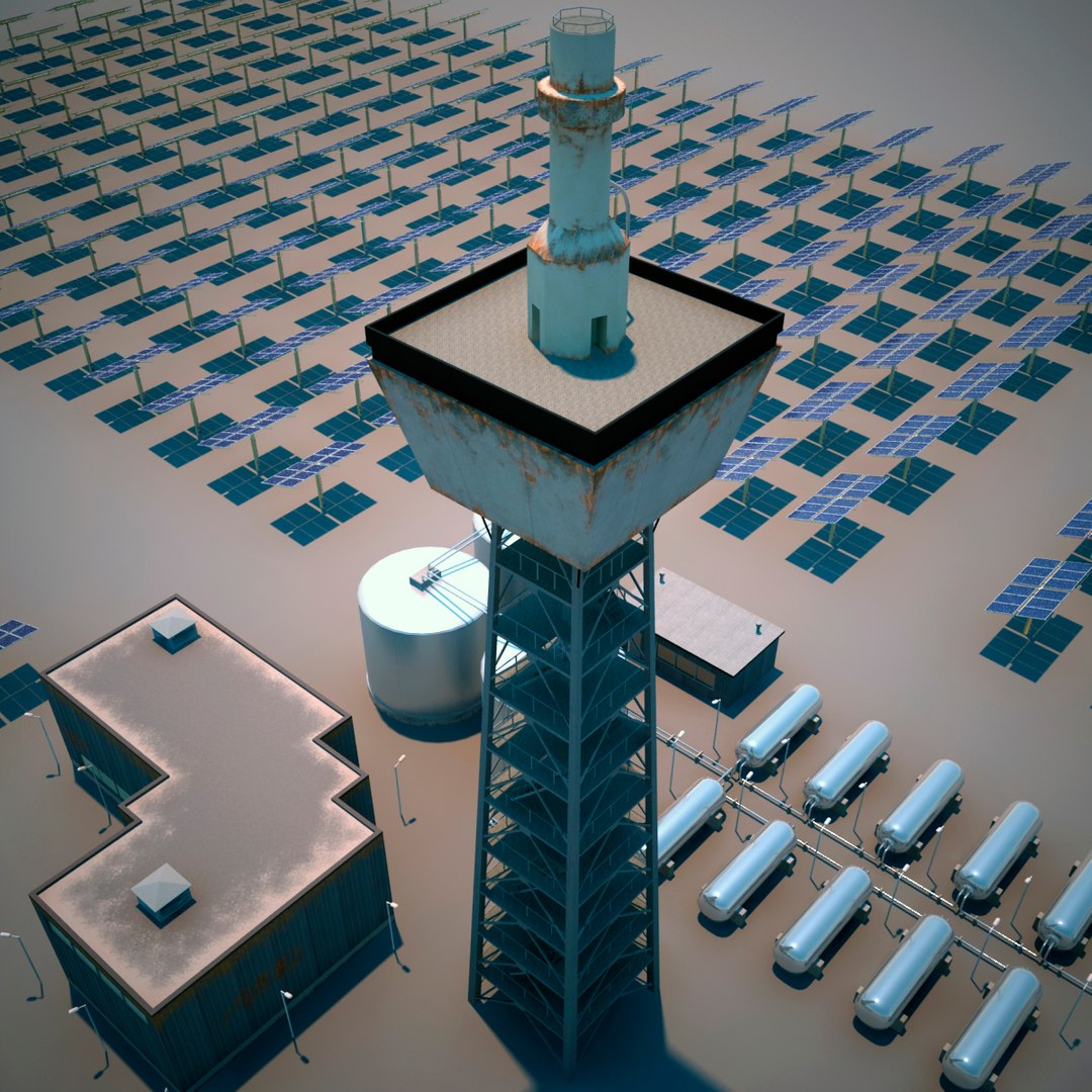 Max Solar Tower Mojave Desert