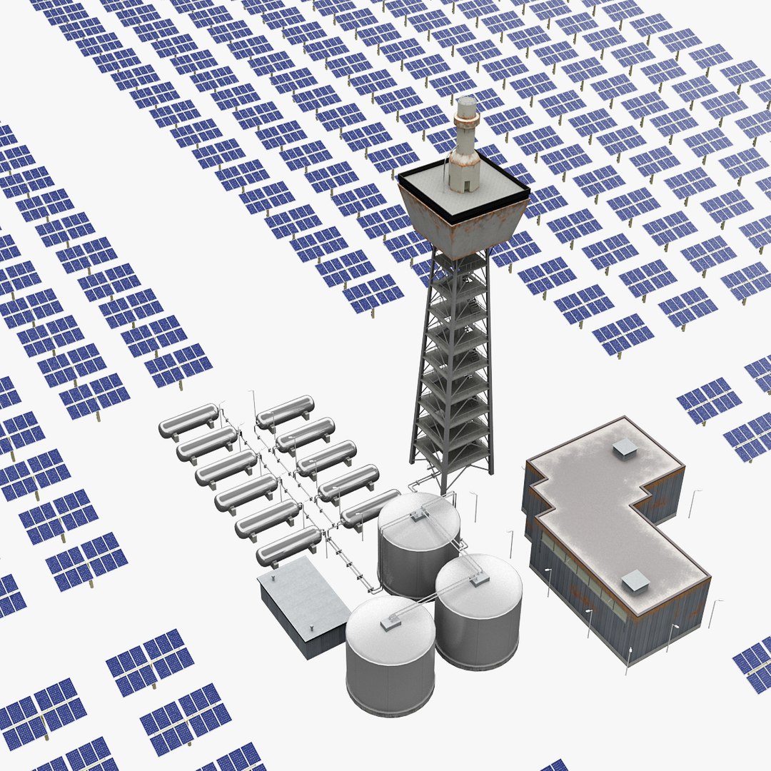 Max Solar Tower Mojave Desert