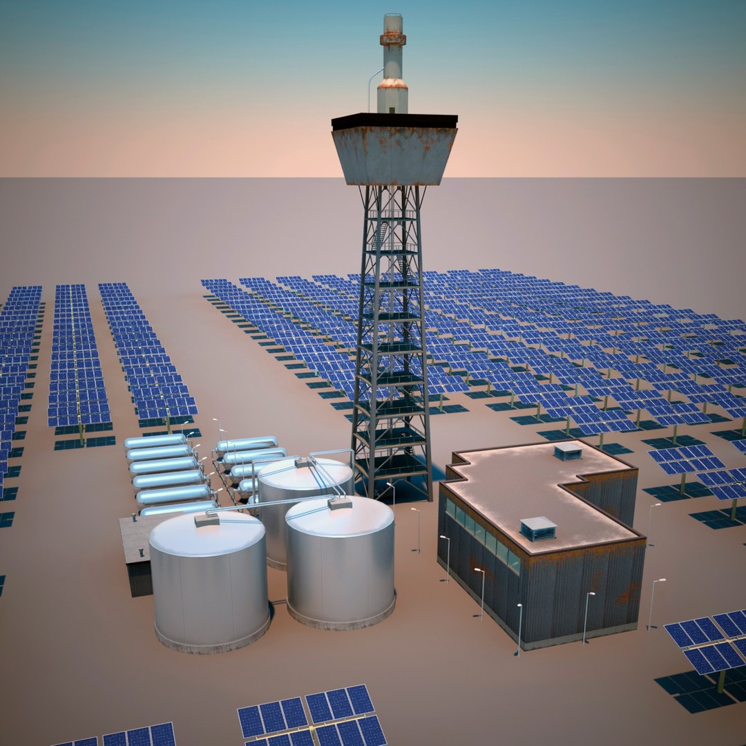 Max Solar Tower Mojave Desert